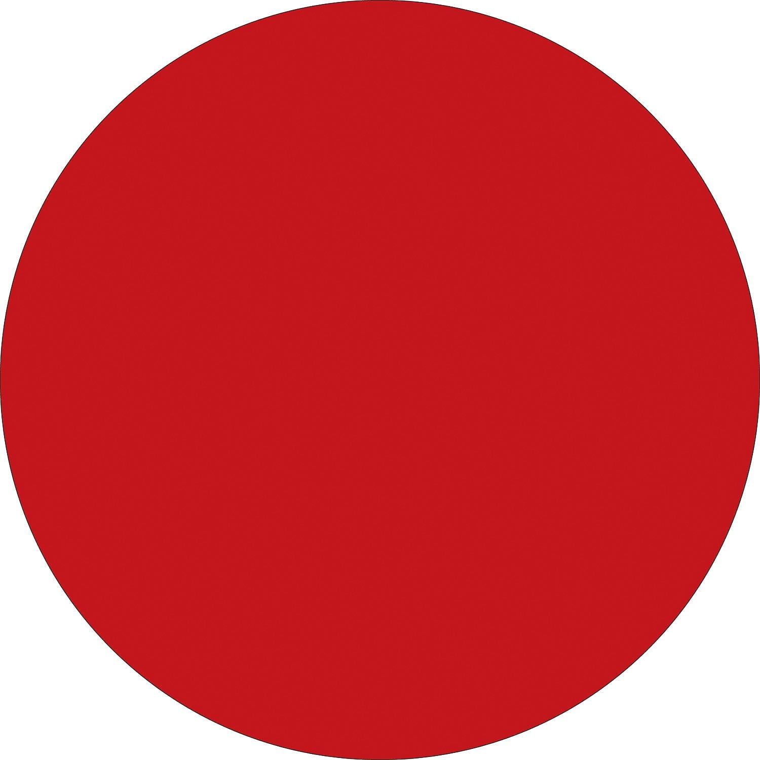 Tape Logic Inventory Circle Label,1",Red DL611A - Walmart.com