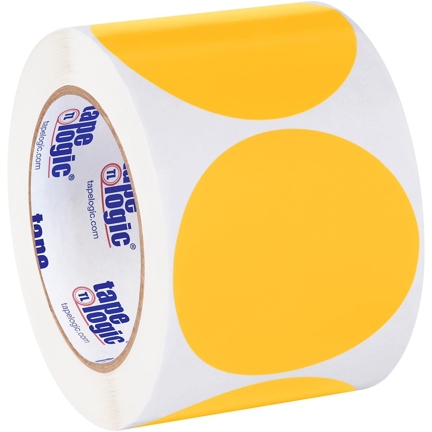 Tape Logic Inventory Circle Labels 3" Fluorescent Orange 500/Roll ...