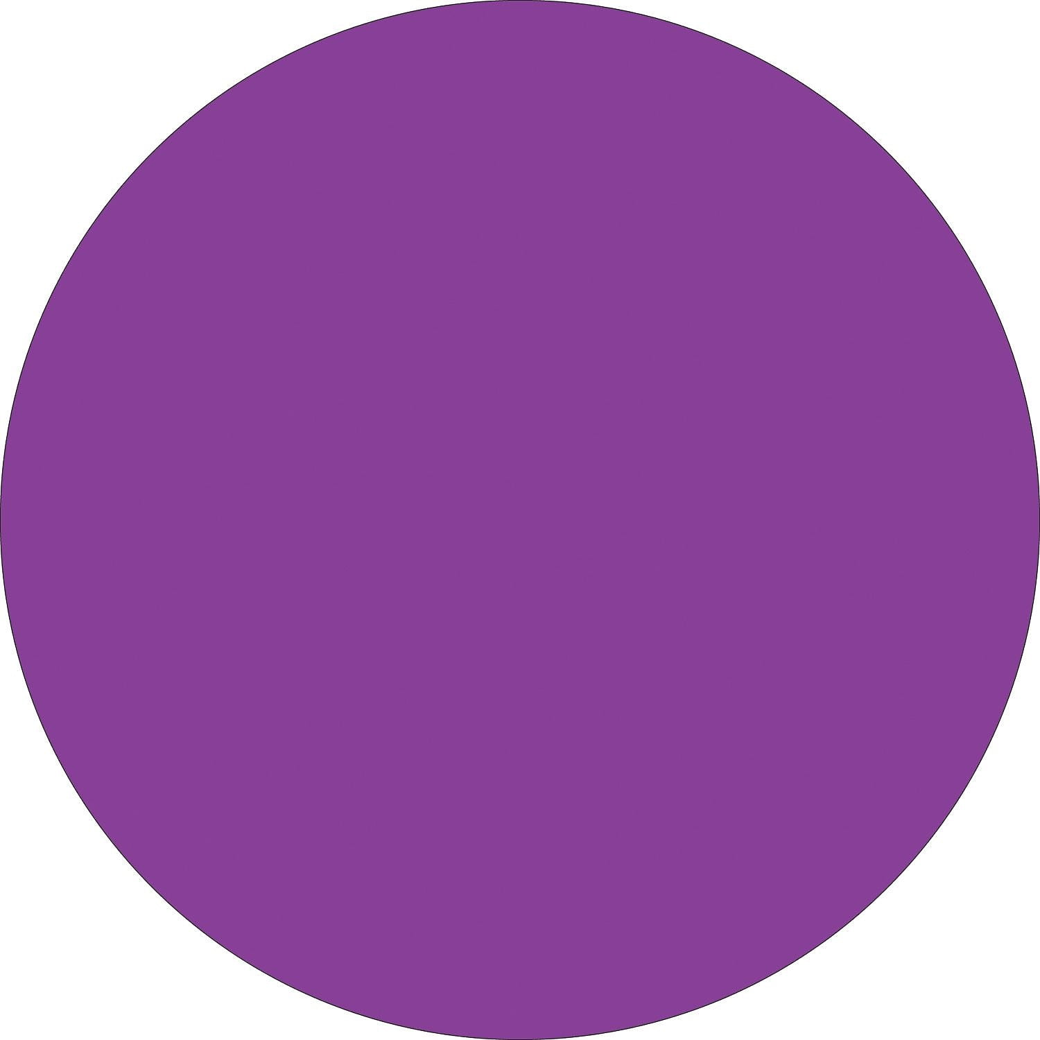 Tape Logic Inventory Circle Labels 3" Purple 500/Roll DL614M - Walmart.com