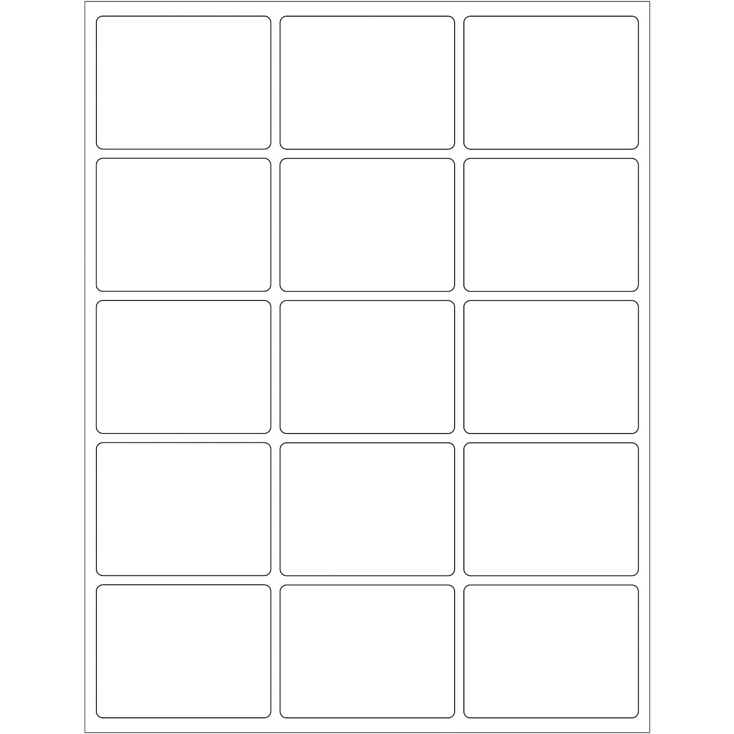 Tape Logic LL164 2.63 x 2 in. White Rectangle Laser Labels - Pack of ...