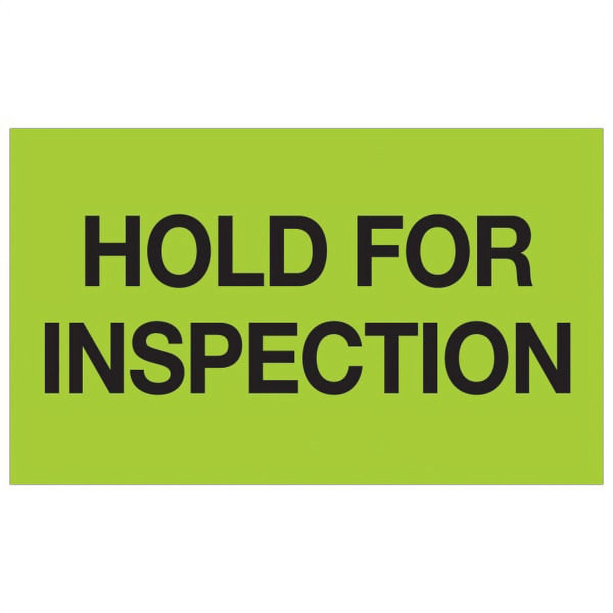 Tape Logic Label,Hold for Inspection,3x5" DL1222 - Walmart.com