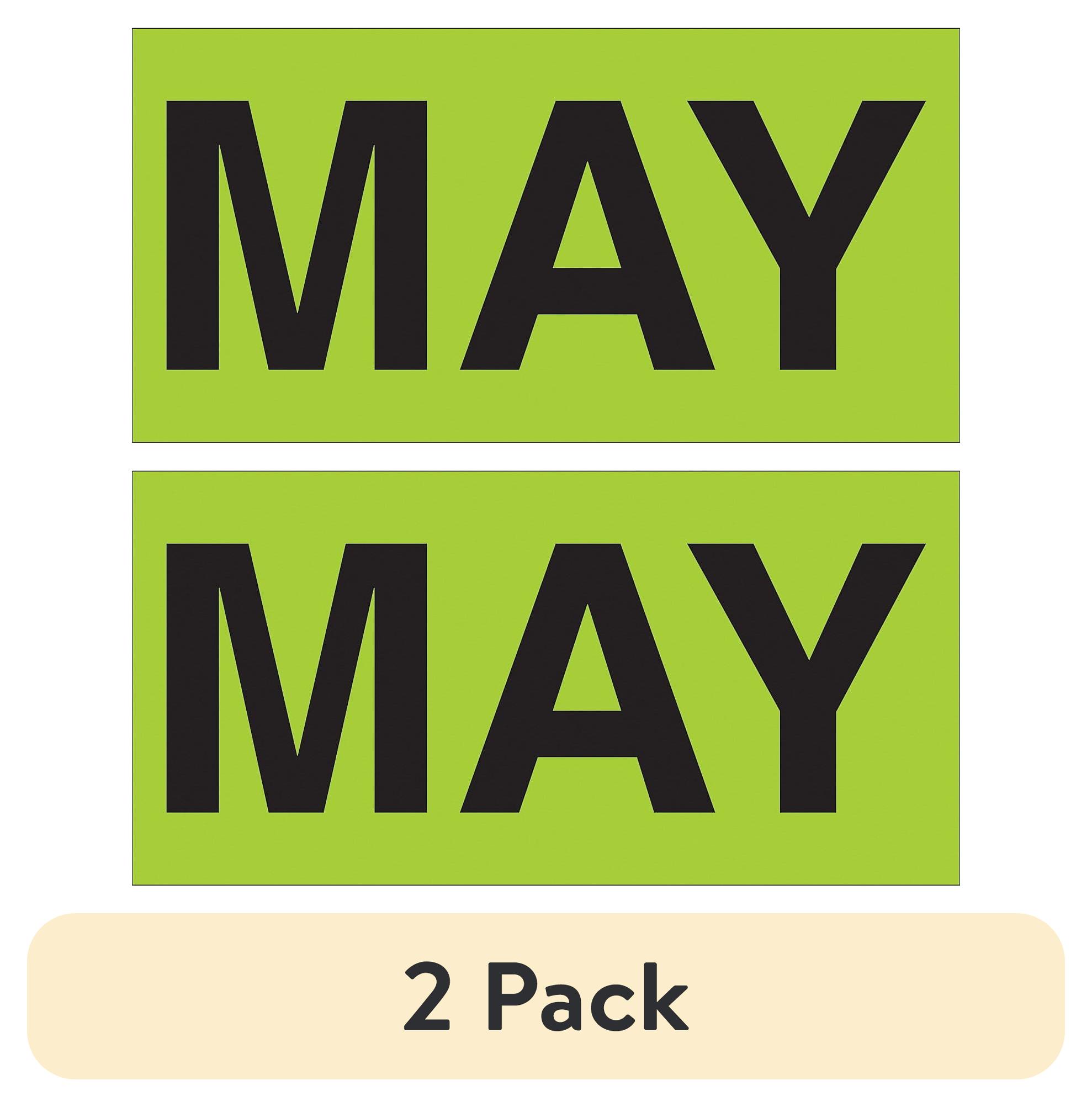 (2 pack) Tape Logic Label,Month,MAY,3x6" DL6782 - Walmart.com
