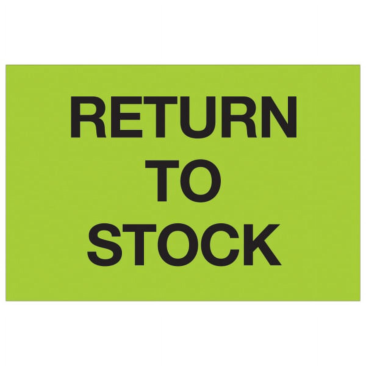 Tape Logic Label,Return to Stock,2x3" DL1151 - Walmart.com