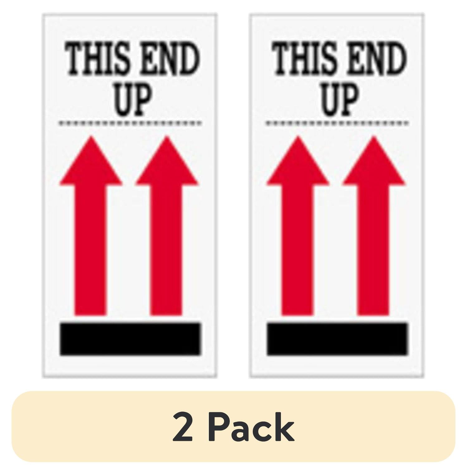 (2 pack) Tape Logic Label,This End Up,4x8" SCL903 - Walmart.com