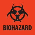 Tape Logic Labels "Biohazard" 2" x 2" Fluorescent Red 500/Roll DL1305 ...