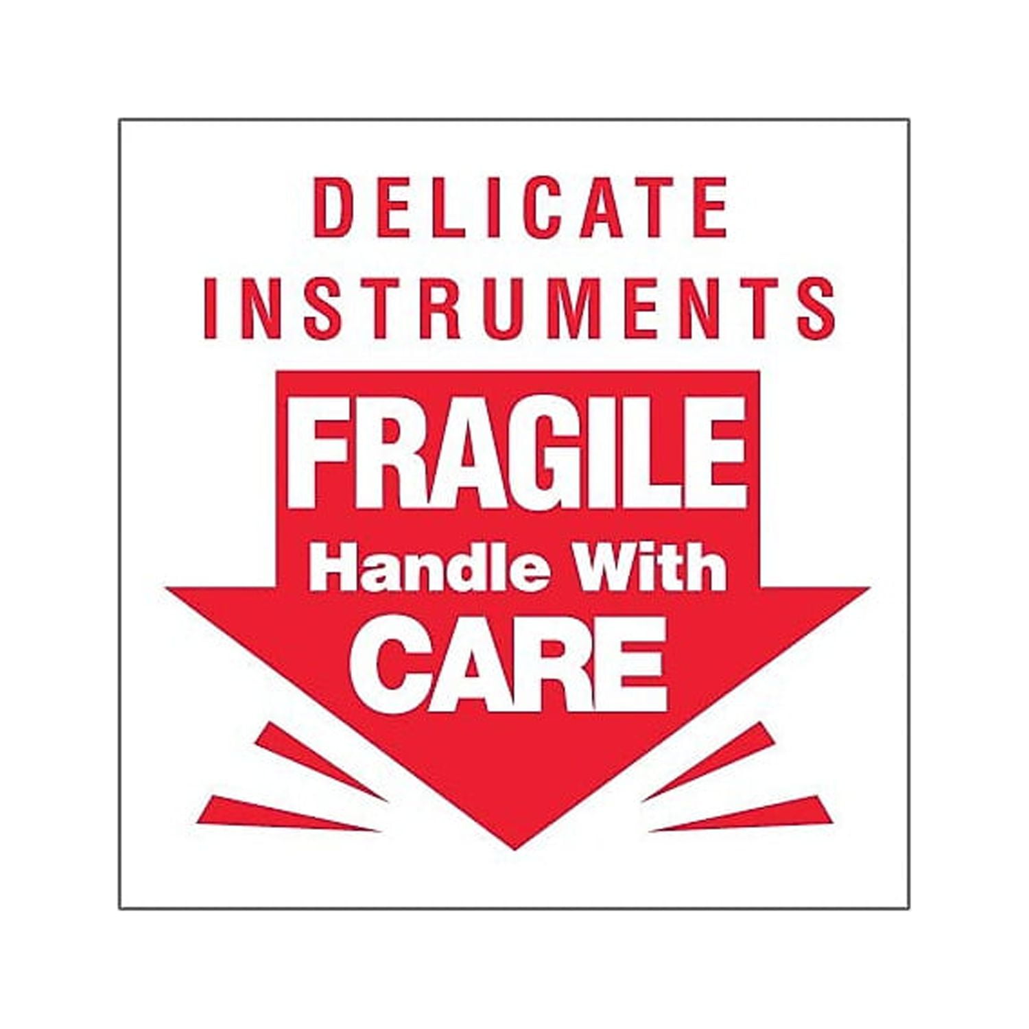 Tape Logic Label,Delicate Instrument Fragile,3x3" DL1080 - Walmart.com