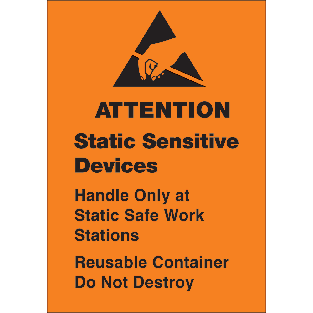 Tape Logic Labels Static Sensitive Devices 1 3 4 X 2 1 2 Black