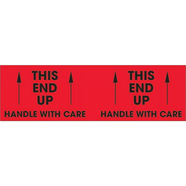 Tape Logic Labels, "This End Up Handle With Care", 3" x 10 ...