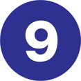 Tape Logic Number Labels "9" 3" Circle Dark Blue 500/Roll DL1349 ...