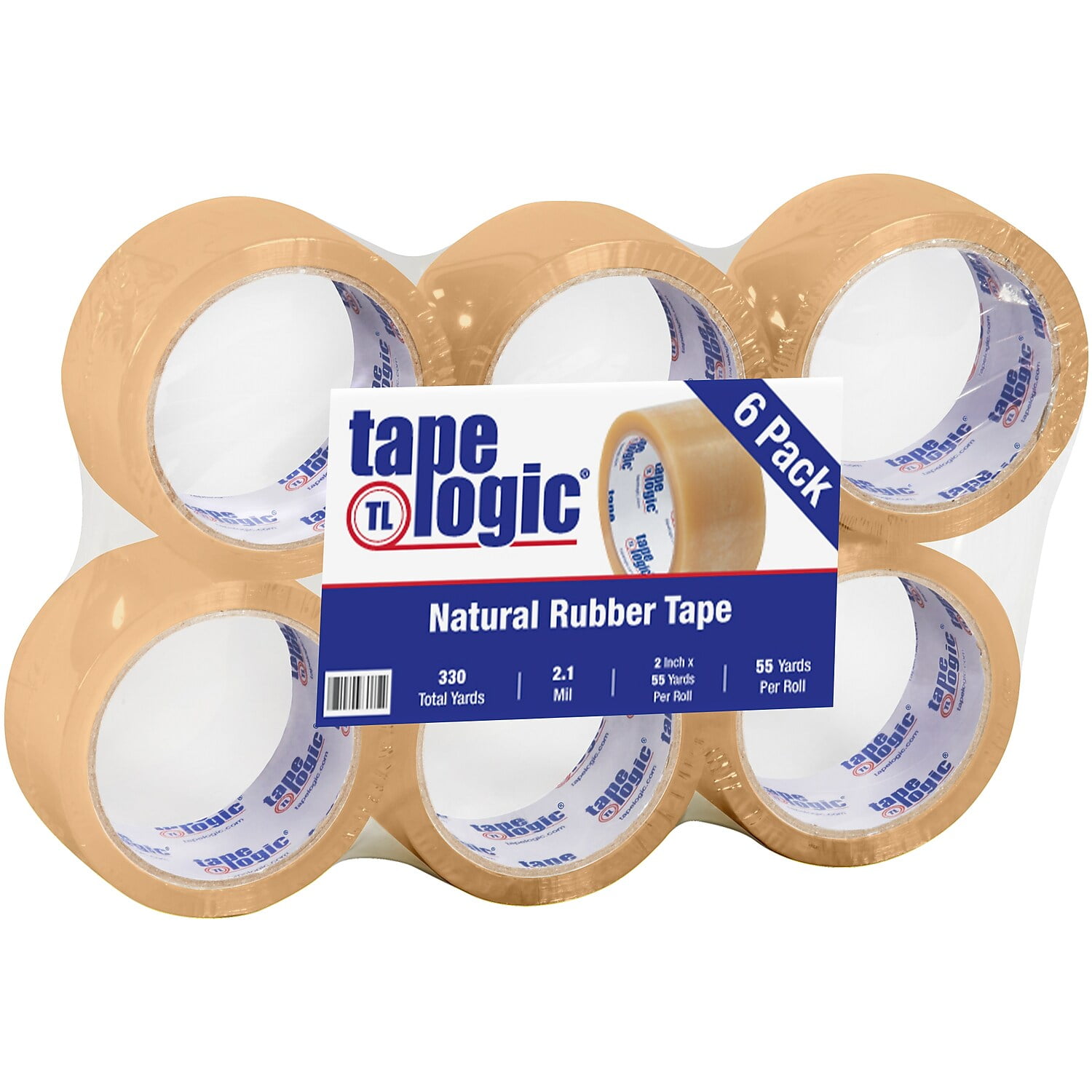 Tape Logic T901536PK 2 in. x 55 yards Clear No.53 PVC Natural Rubber ...