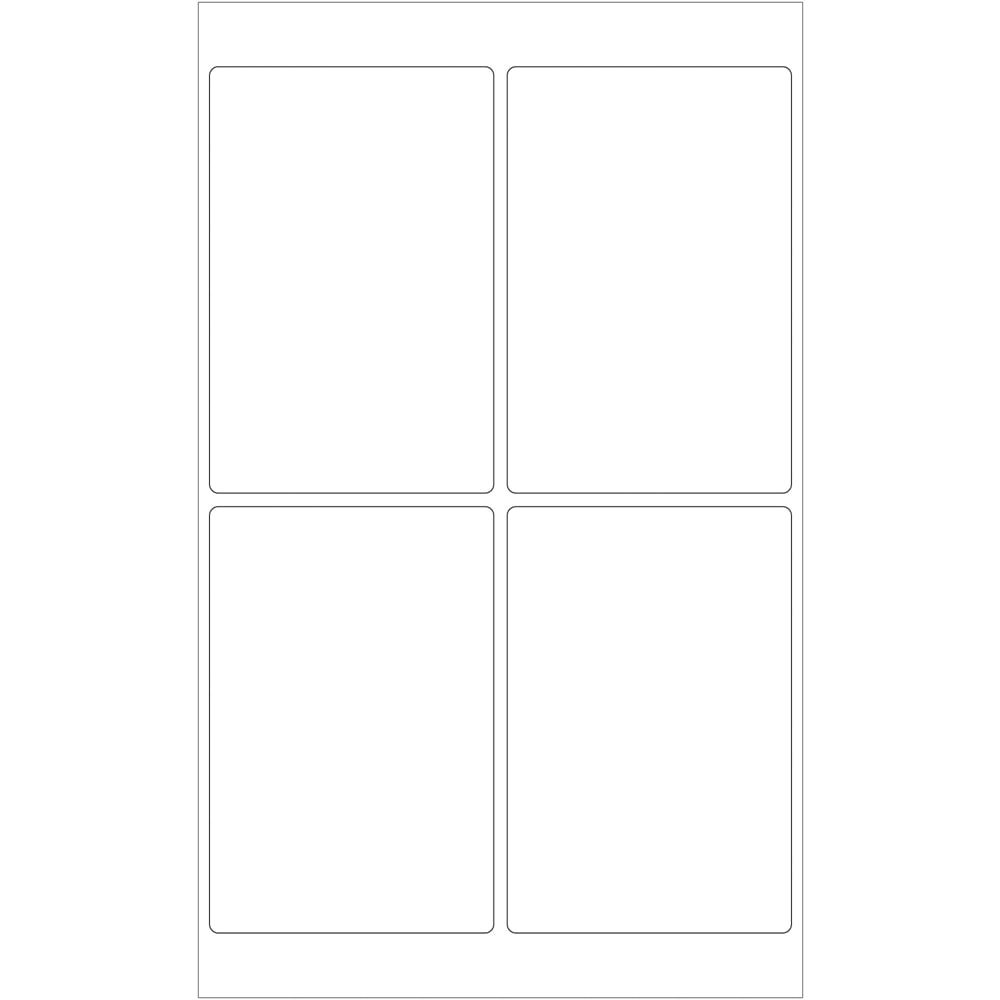 Tape Logic Removable Laser Label,4"x6",Wht,PK400 LL268 - Walmart.com