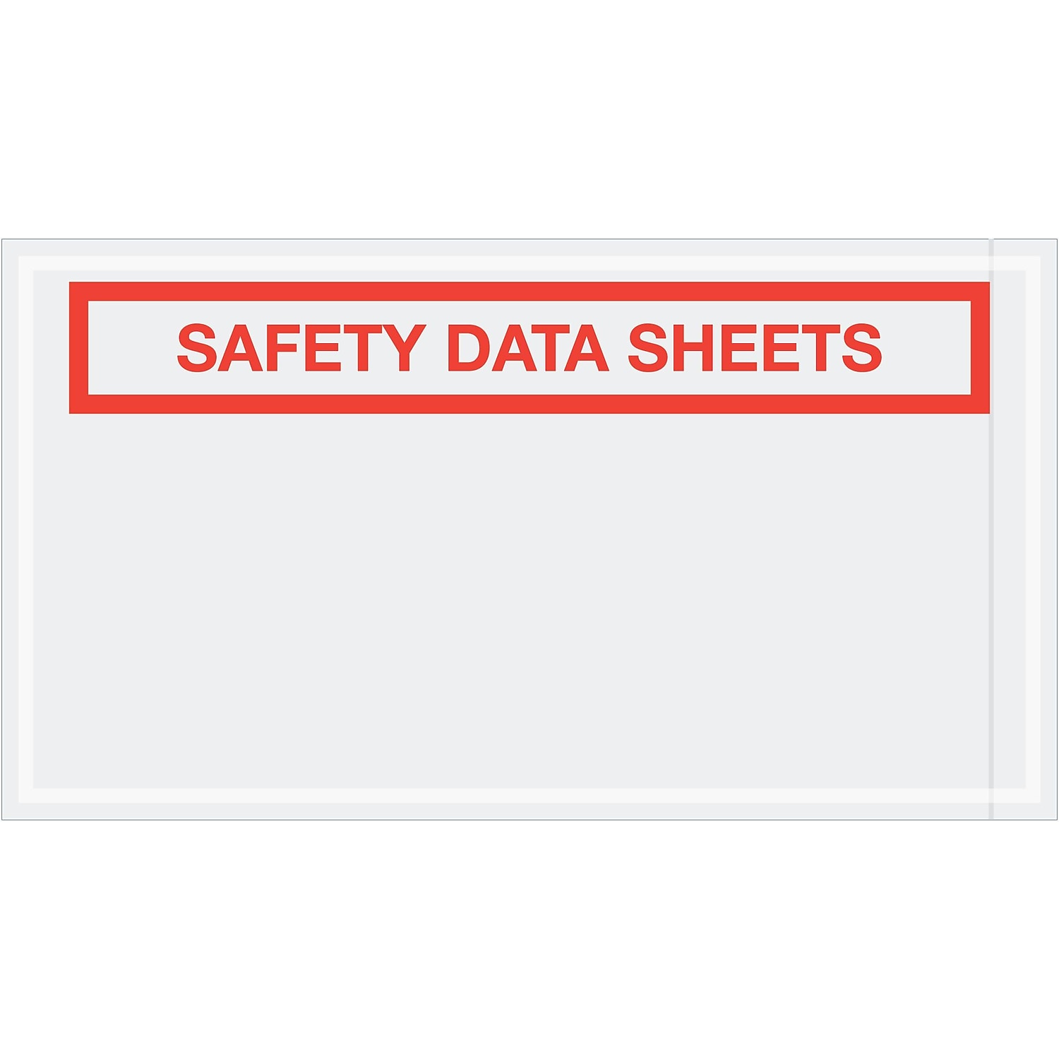 Tape Logic SDS Envelopes "Safety Data Sheets" 5 1/2" x 10" Clear 1000 ...