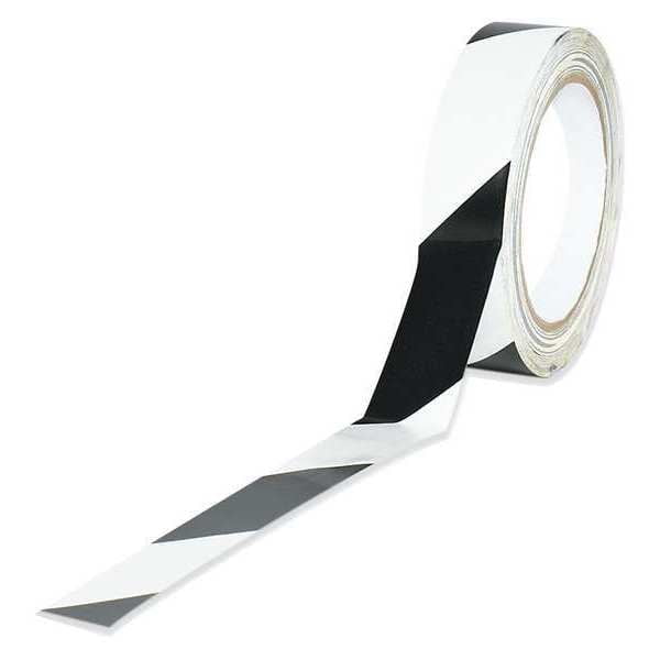 Partners Brand Striped Vinyl Tape,1"x36yd,Blk/Wh,PK48 T9136BW - Walmart ...