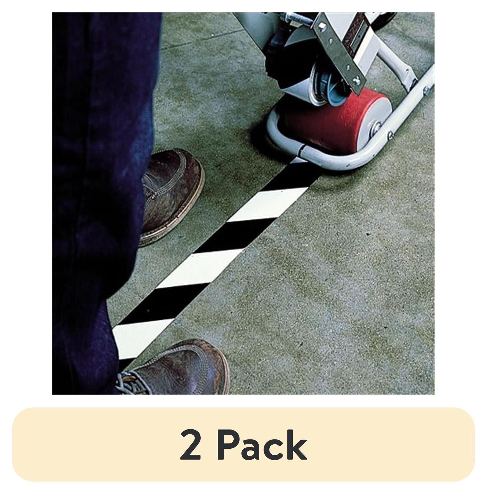 (2 pack) Tape Logic T92363PKBW 2 in. x 36 yards Black & White Striped ...