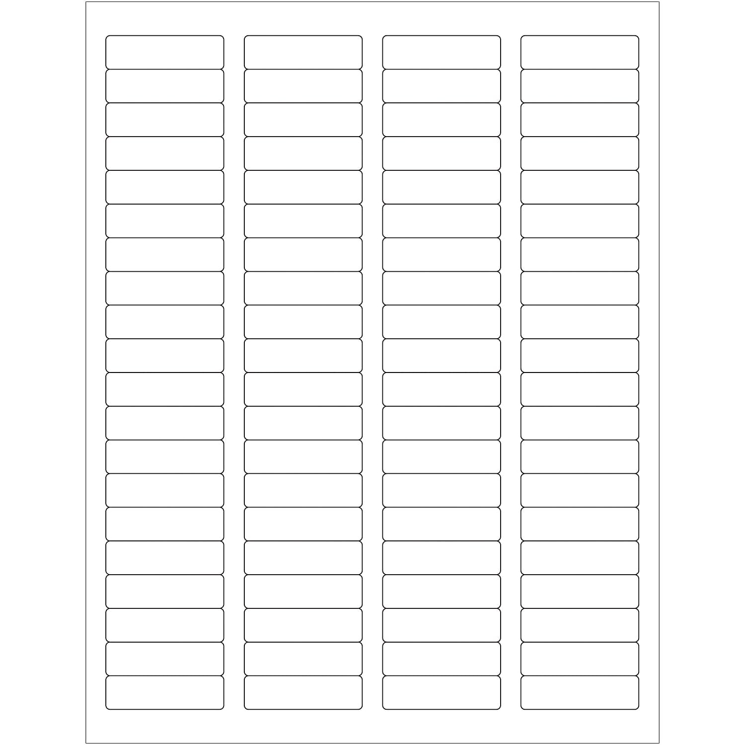 Tape Logic Weather-Resistant Laser Labels 1 3/4" x 1/2" White 8000/Case ...