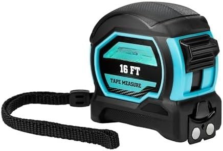 Tape Measure 16FT with Fractions 1/8, Retractable Measuring Tape, Easy ...