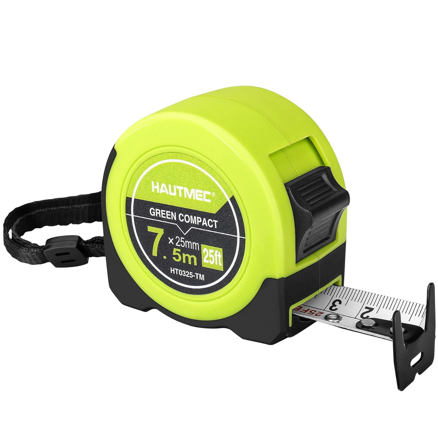 Tape Measure 25ft with Dual Scale Metric and Imperial 1/8 Fractions ...