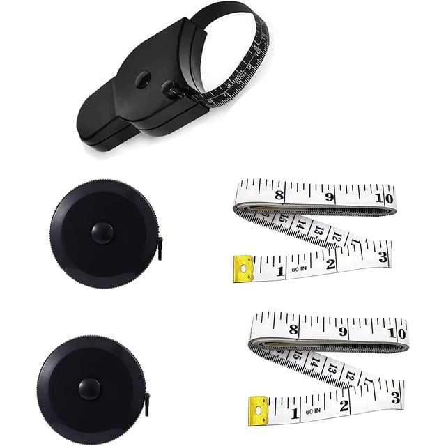 Tape Measure 60-Inch/150cm 5Pac kBody Soft Retractable Measuring Tape ...
