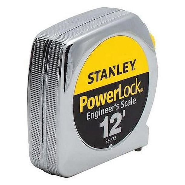 Tape Measure, Inch/Engineer's Scale, Nonmagnetic Single Hook Tip, Metal ...