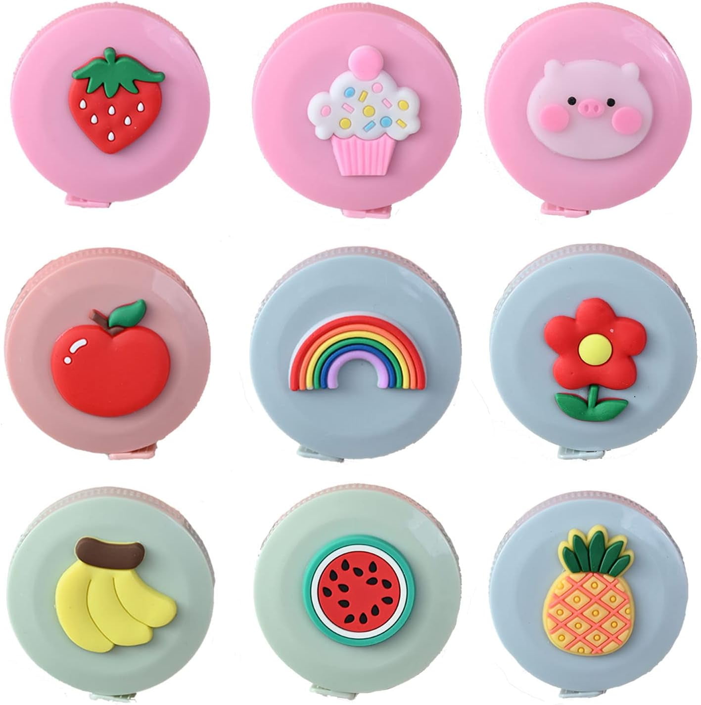 Tape Measure Package Includes 9 Cartoon Cute Pocket Tape Measure ...