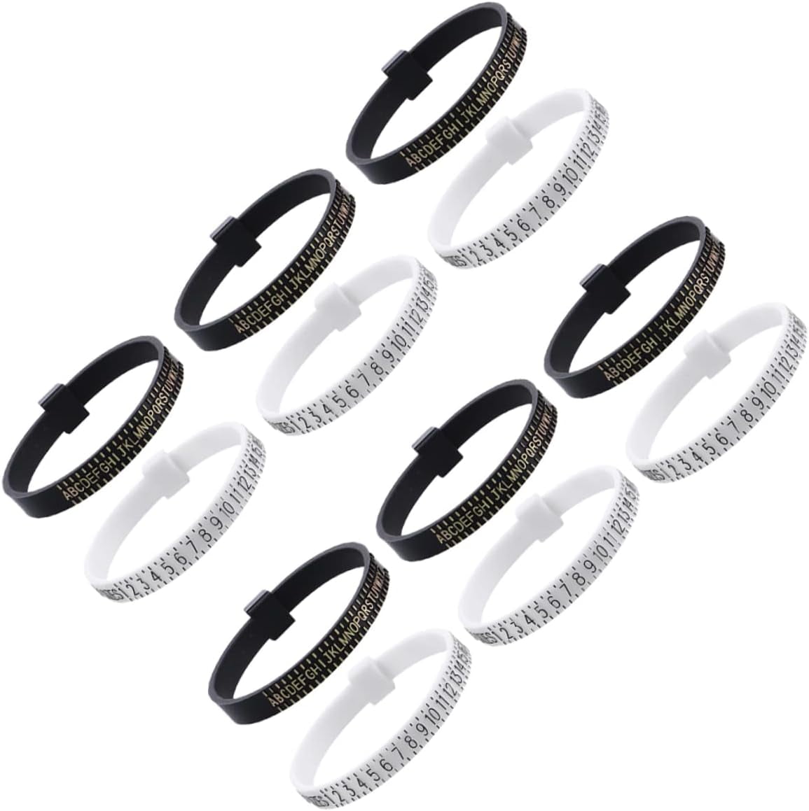 Tape Measurer 12pcs Ring Measurer Jewelry Ring Sizer Ring Measuring ...