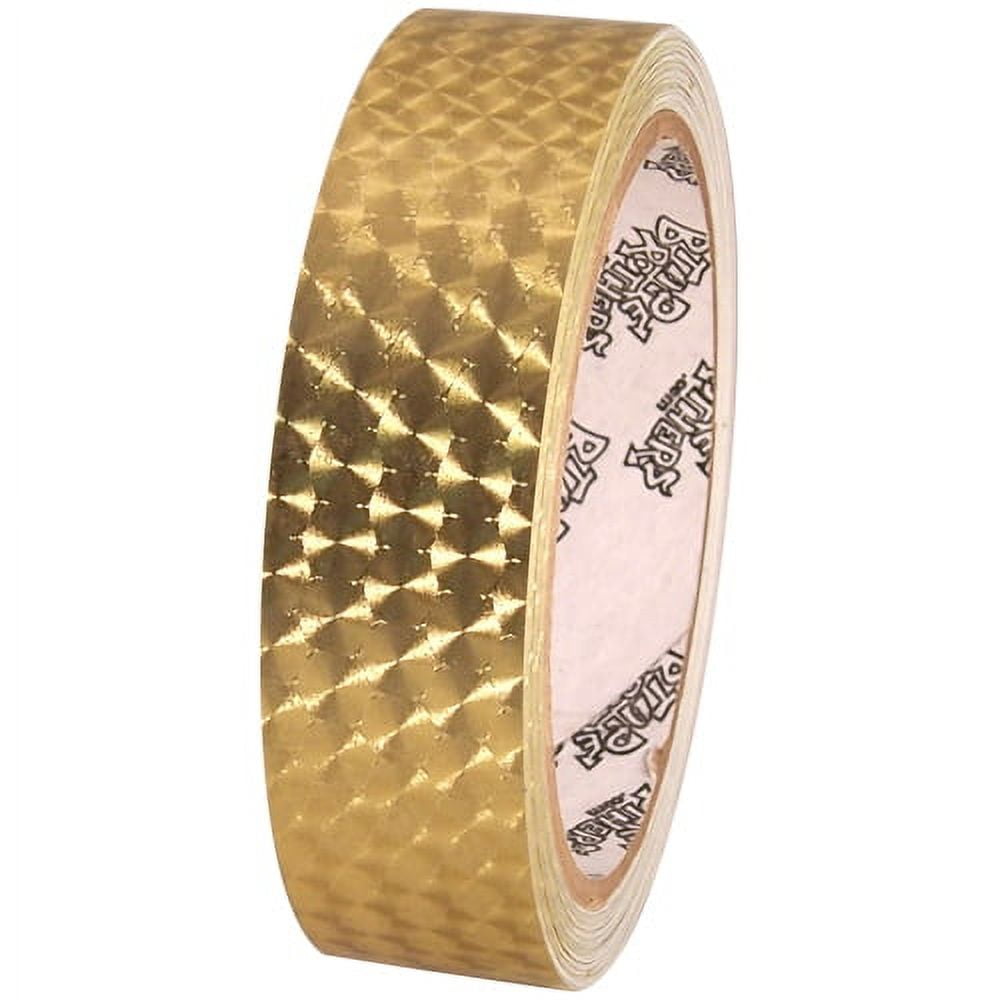 Tape Planet Small Engine Turn Gold 1" x 10 yard Roll Metalized PVC Tape ...