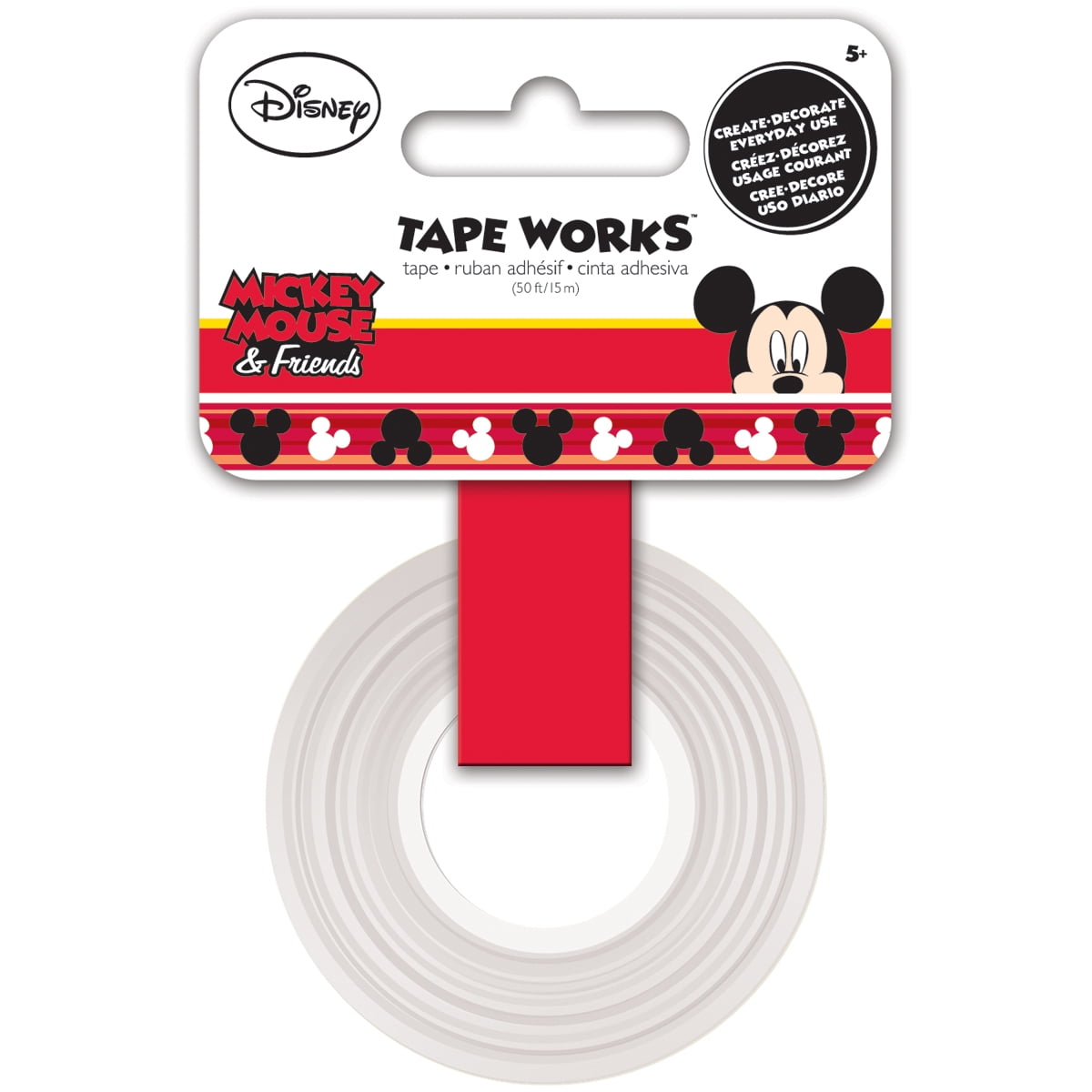 Tape Works .6" x 50' Mickey Tape - Walmart.com
