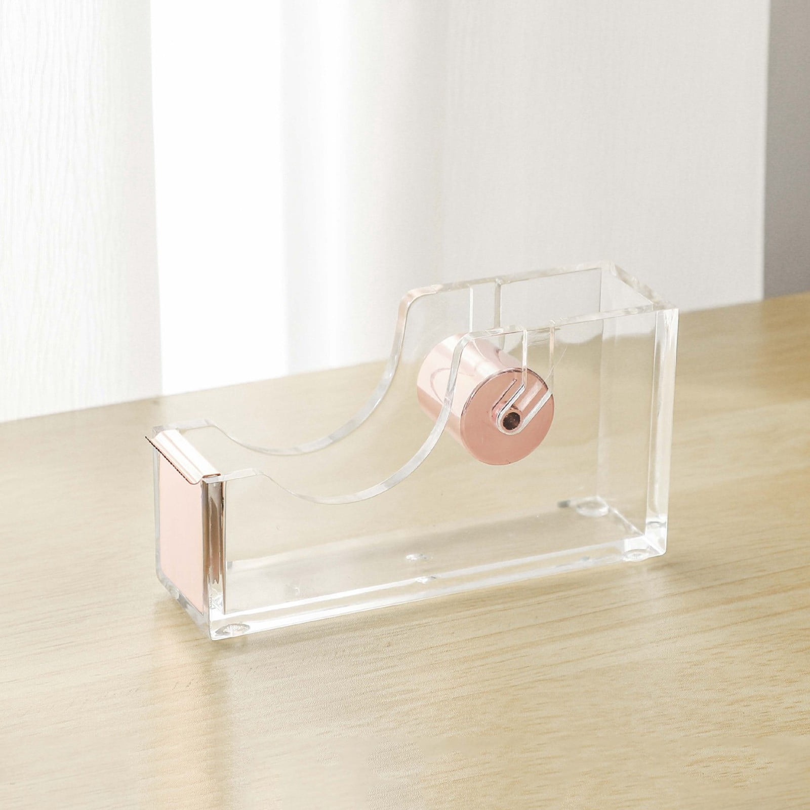 Tape dispenser antiskid base smooth roller desktop tape cutter fits ...