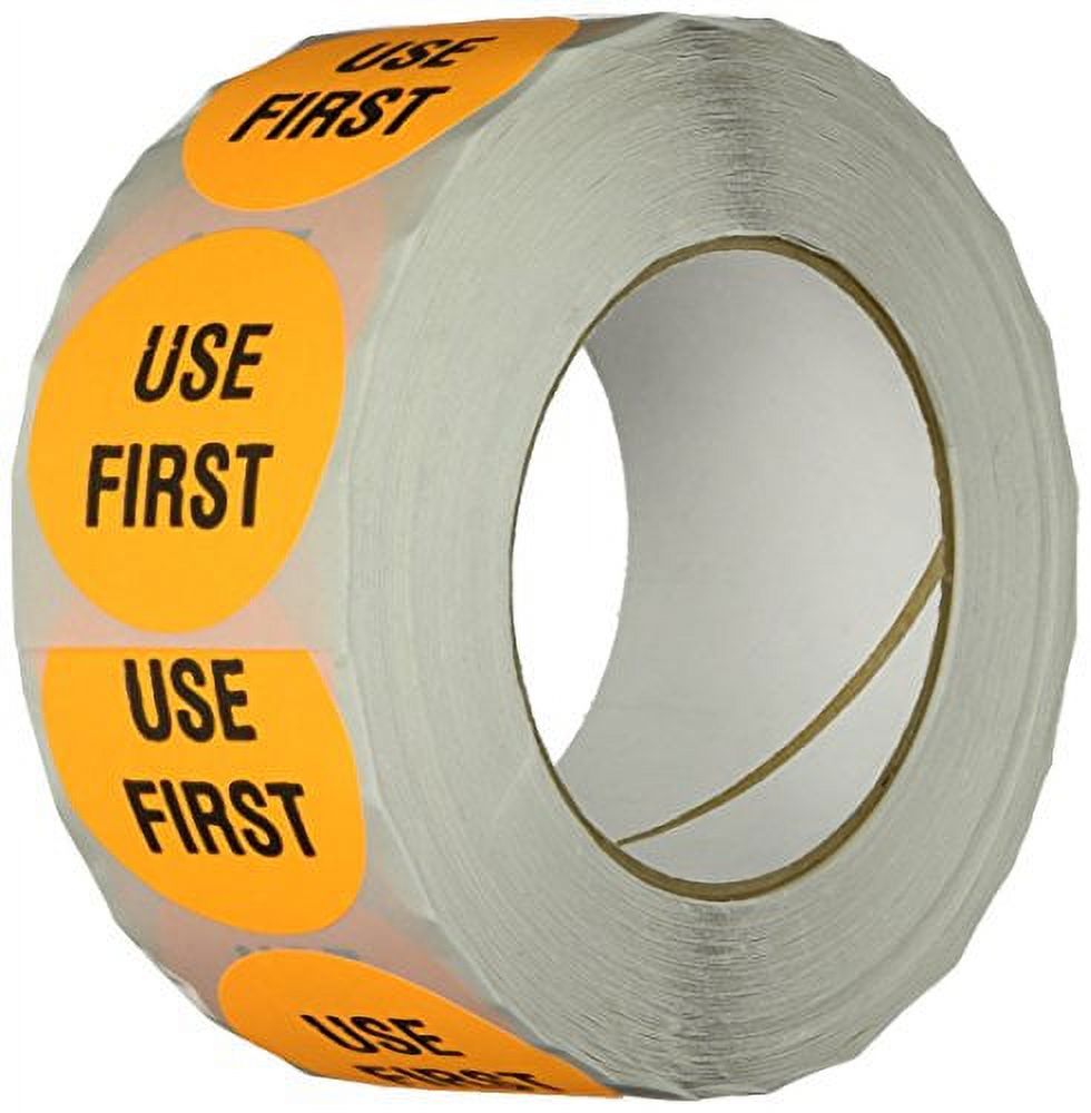 TapeCase INVLBL-039 â€œUse Firstâ€ Inventory Control Label in Orange ...
