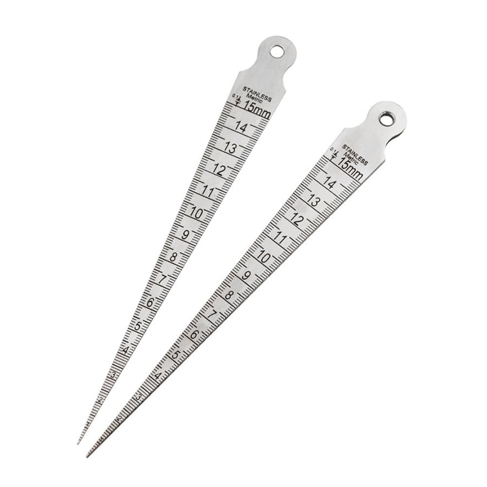 Taper Gage 1/32-5/8 Inch 1-15mm Stainless Gap Hole Taper Welding Gauge ...