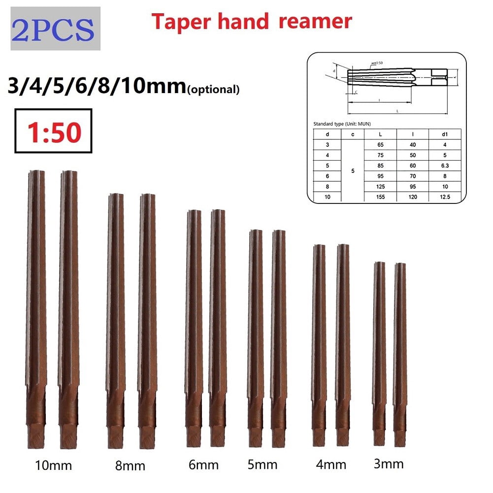 Taper Pin Hand Reamer 150 Conical Degree Manual Pin Hss Alloy Steel ...