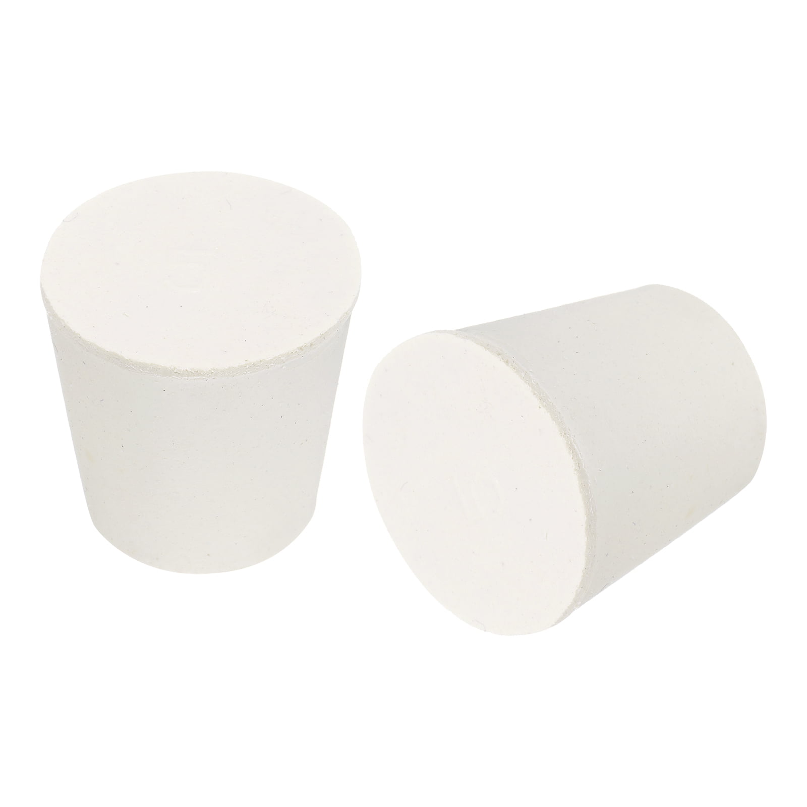 Tapered Shaped Solid Rubber Stoppers 22mm to 29mm, 6 Pack Lab Rubber ...