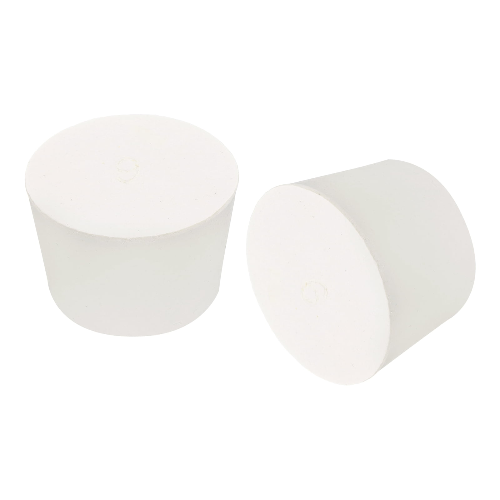 Tapered Shaped Solid Rubber Stoppers 38mm to 46mm, 6 Pack Lab Rubber ...