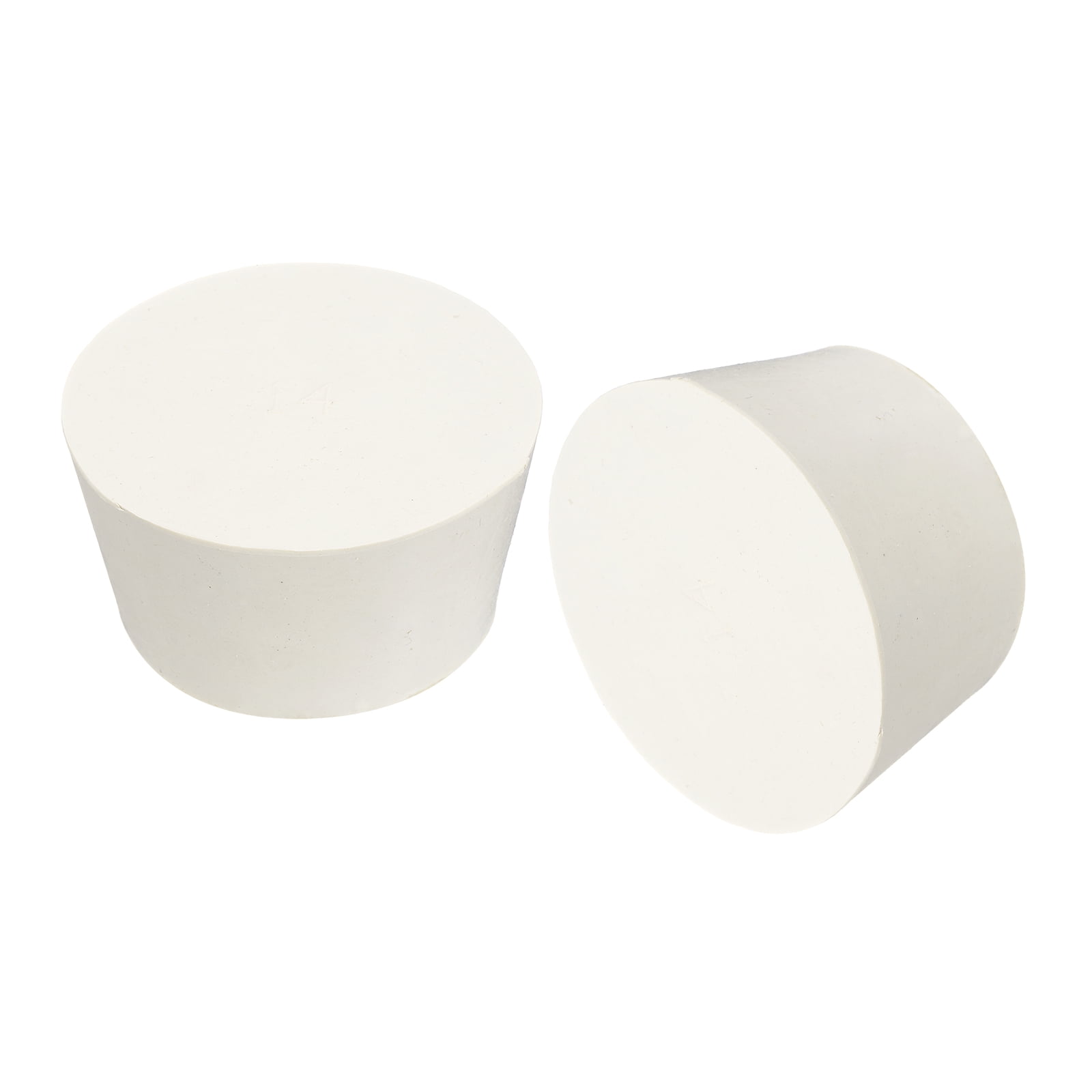 Tapered Shaped Solid Rubber Stoppers 62mm to 75mm, 2 Pack Lab Rubber ...