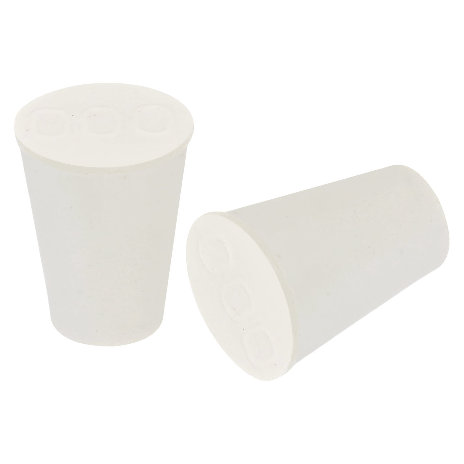 Tapered Shaped Solid Rubber Stoppers 8mm to 12.5mm, 6 Pack Lab Rubber ...
