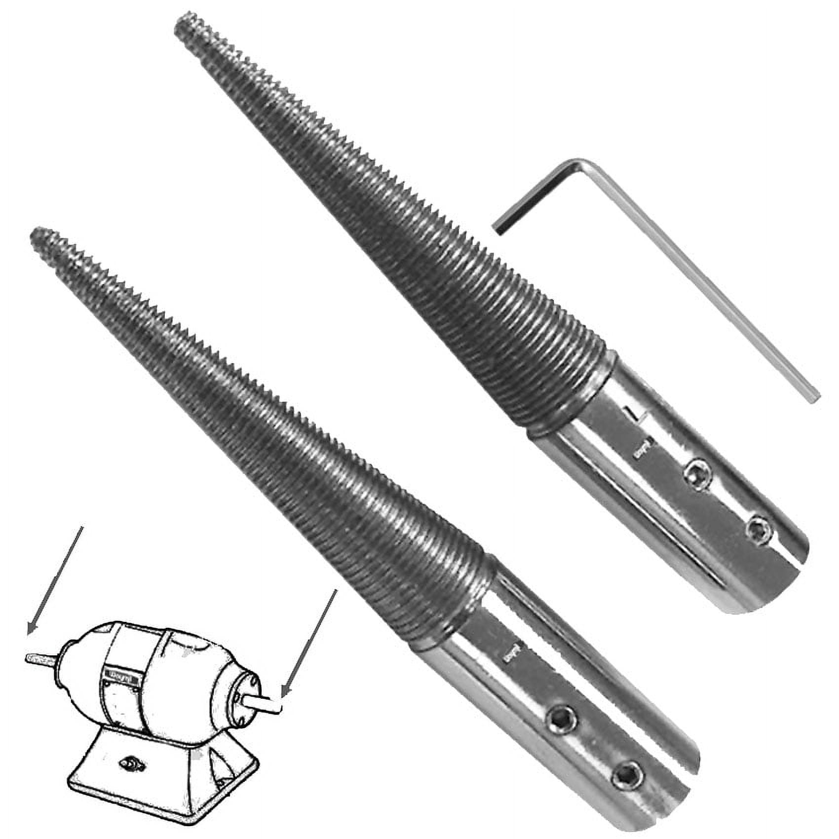 Tapered Spindle 1/2" Set Right & Left Motor Polishing Buffing Wheel ...