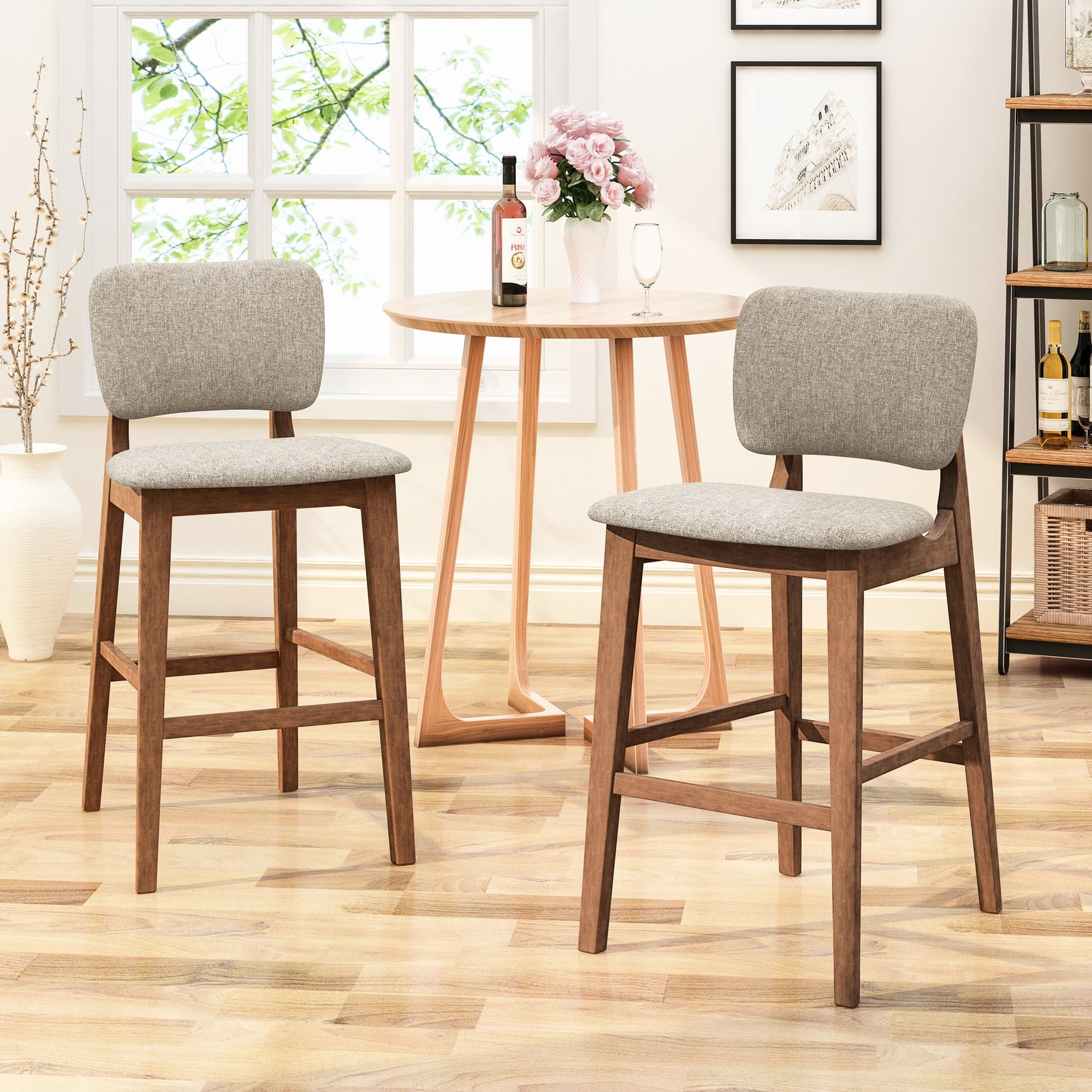 Tapered legs feature - Precise edges style - Home bar counter - Refined ...
