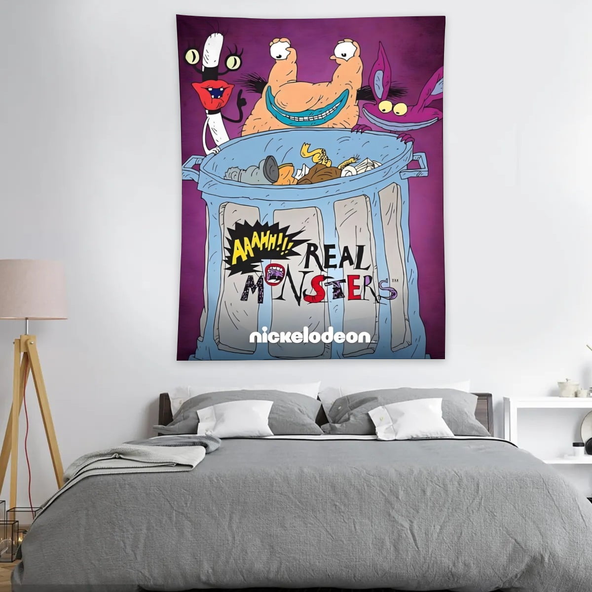 Tapestry Aaahh!!! Real Monsters - Poster Decoration Wall Art Background ...