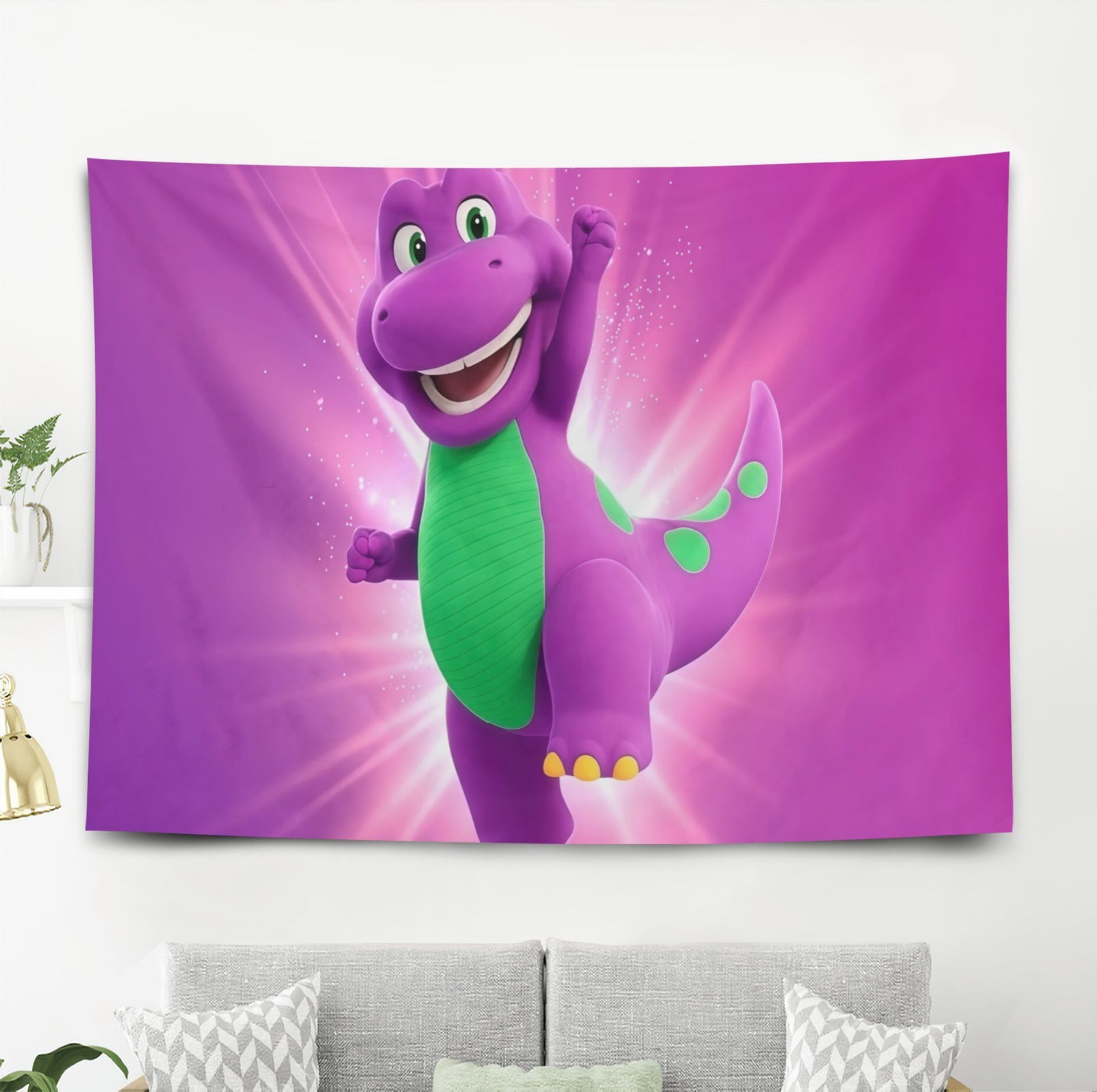 Tapestry for Barney and Friends Bedroom Dorm wall hanging Poster ...