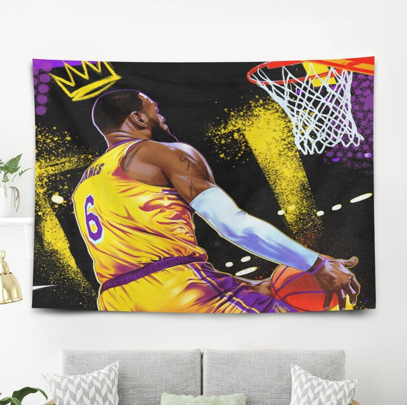 Tapestry for Emperor Lebron James Basketball Player College Dorm Living ...