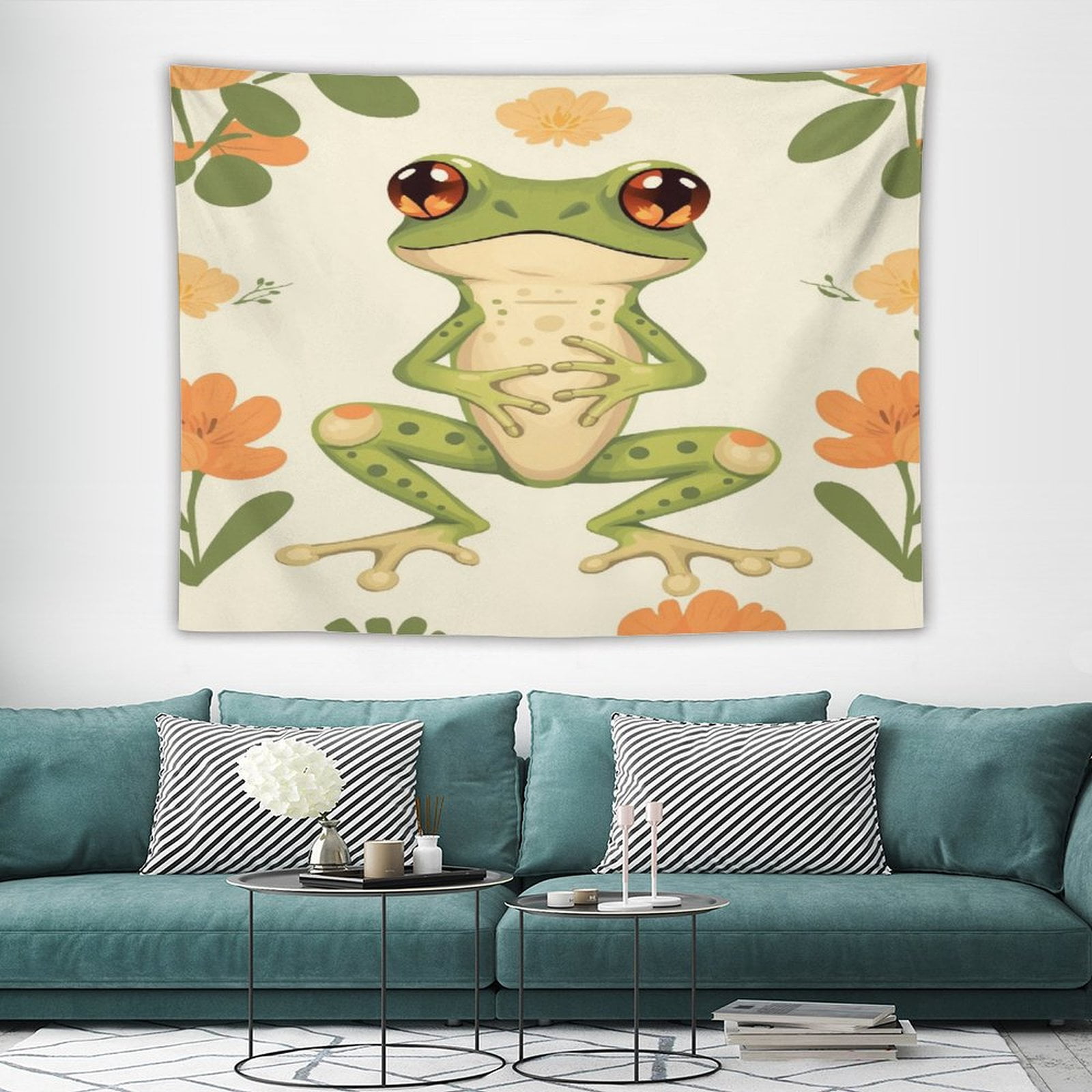 Tapestry Home Room Art Decoration Background Cloth Cartoon Frog Hanging ...
