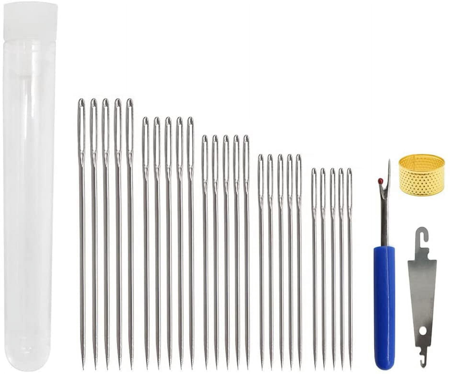 Tapestry Needles Five Sizes 14, 16, 18, 20, 24 - Large Eye Blunt ...