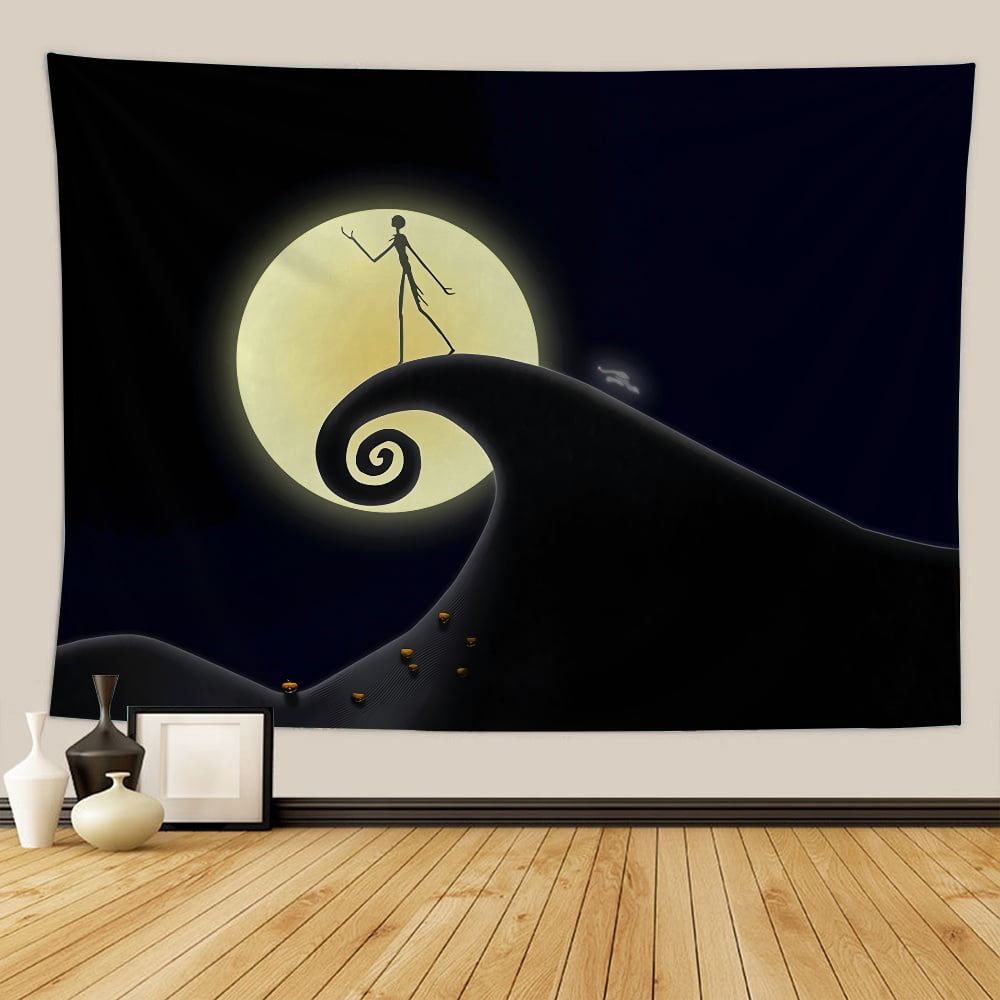 Tapestry Nightmare before Christmas Wall Art Tapestry Halloween Room ...
