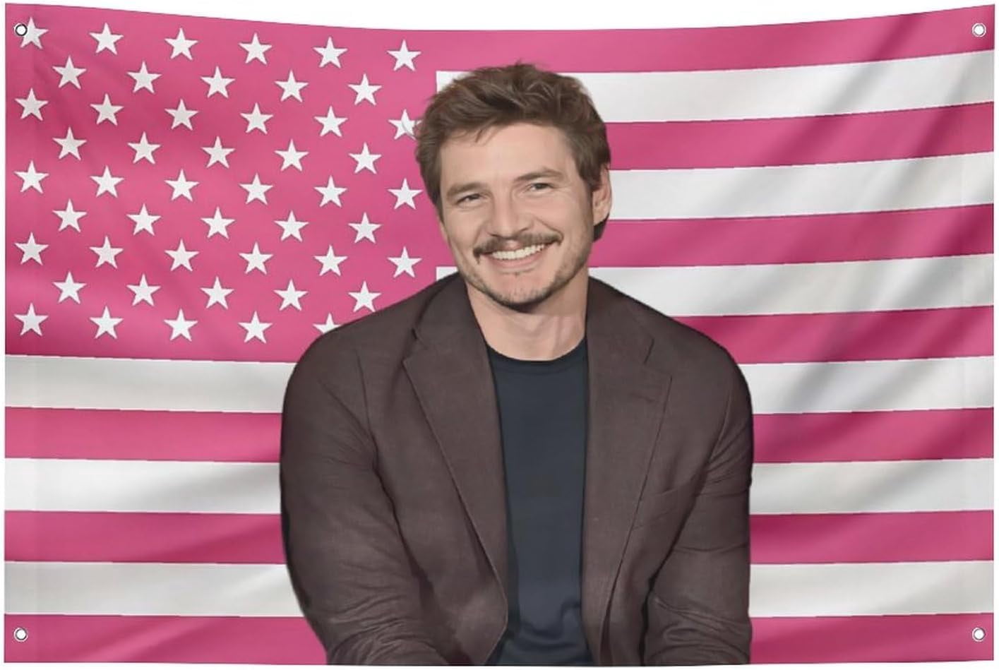 Tapestry Pedro Pascal Funny Pink American Garden Pa-scal Flags for ...