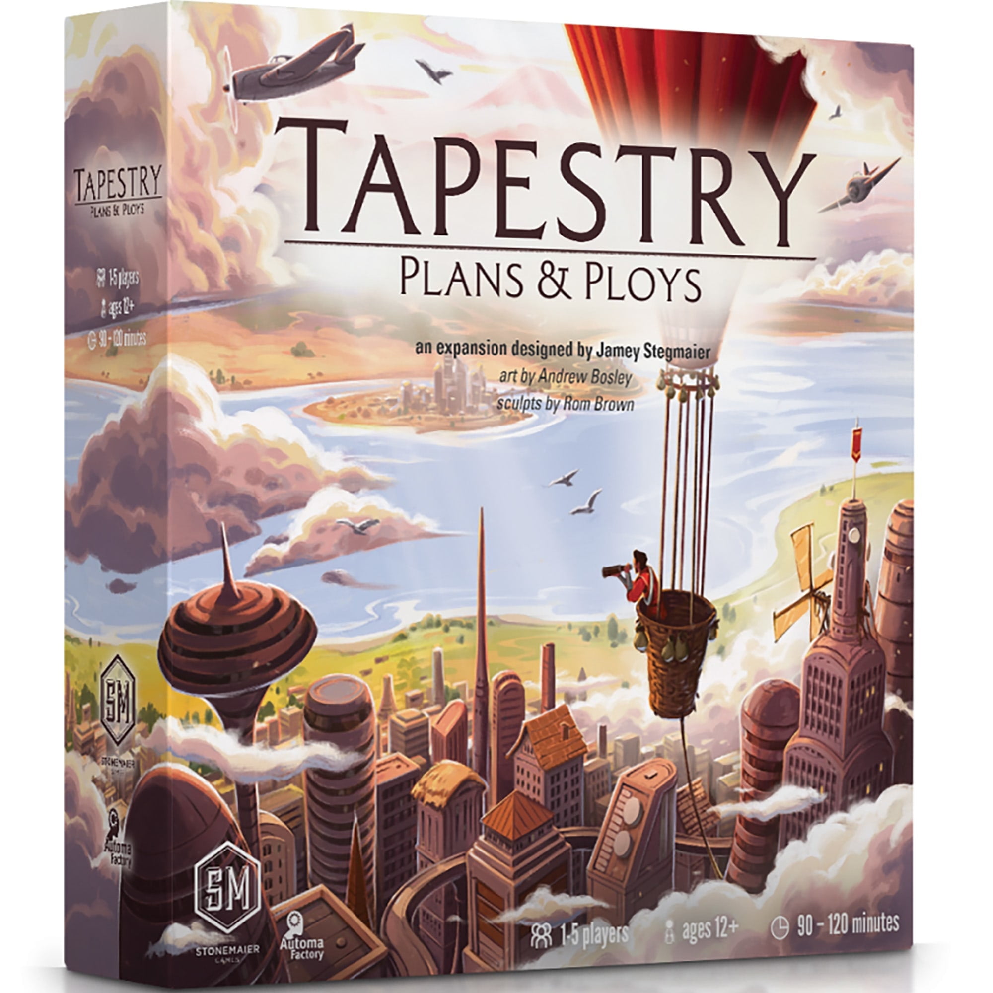 Stonemaier Games Tapestry Plans & Ploys Expansion, City Building Board ...