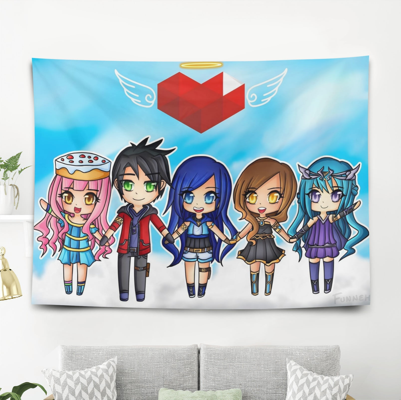 Tapestry Poster Wall Hanging Art Funneh Krew Decor for Living Room ...