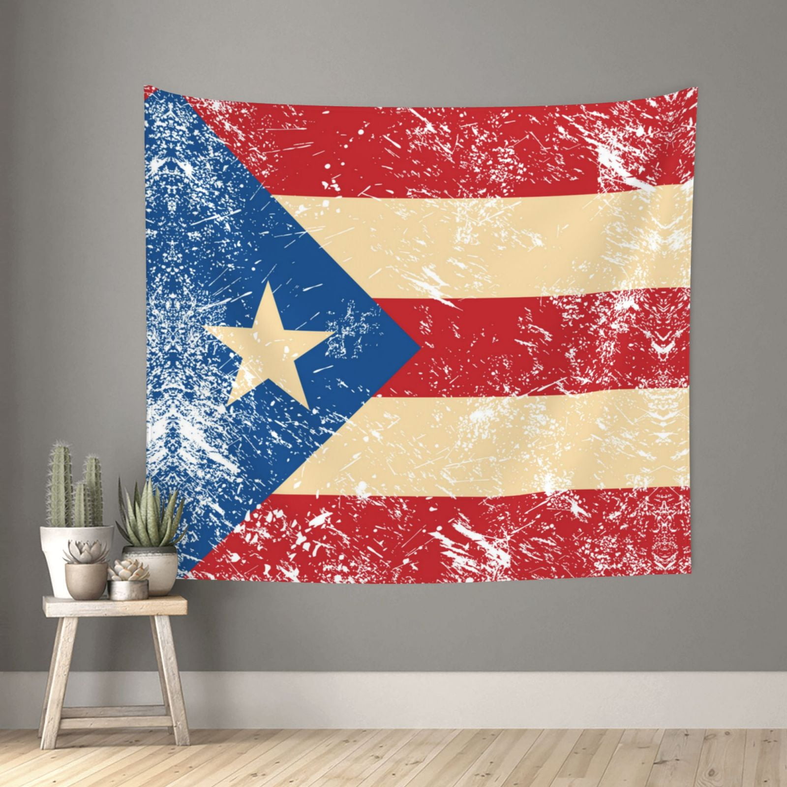 Tapestry Puerto-Rico-Flag Backdrop Tapestry Wall Haning For Bedroom ...