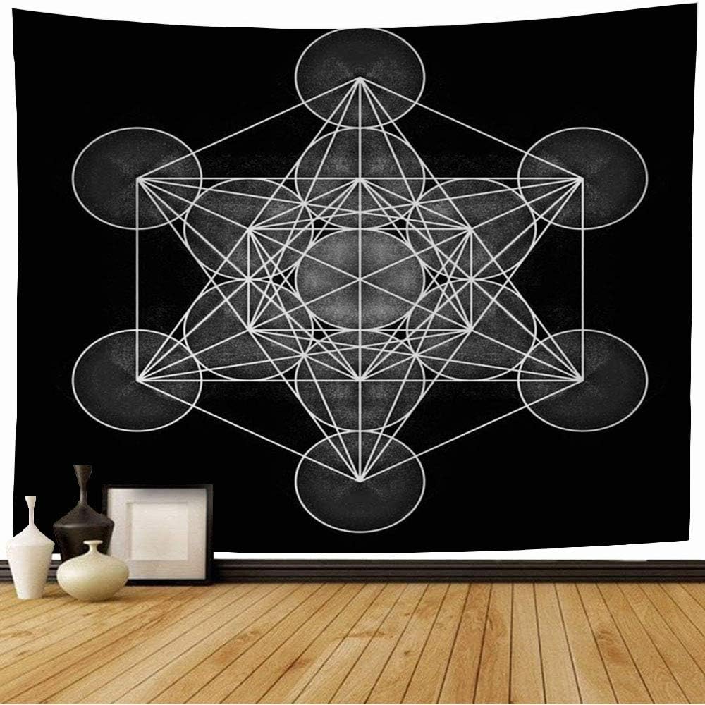 Tapestry Spirituality Archangel Metatrons Cube Chakra Energy Esoteric ...