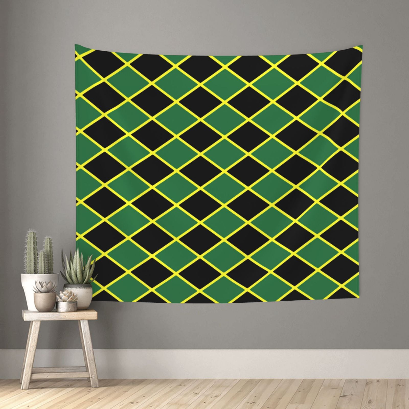 Tapestry Stripe Caribbean Island Jamaican Flag Backdrop Tapestry Wall ...