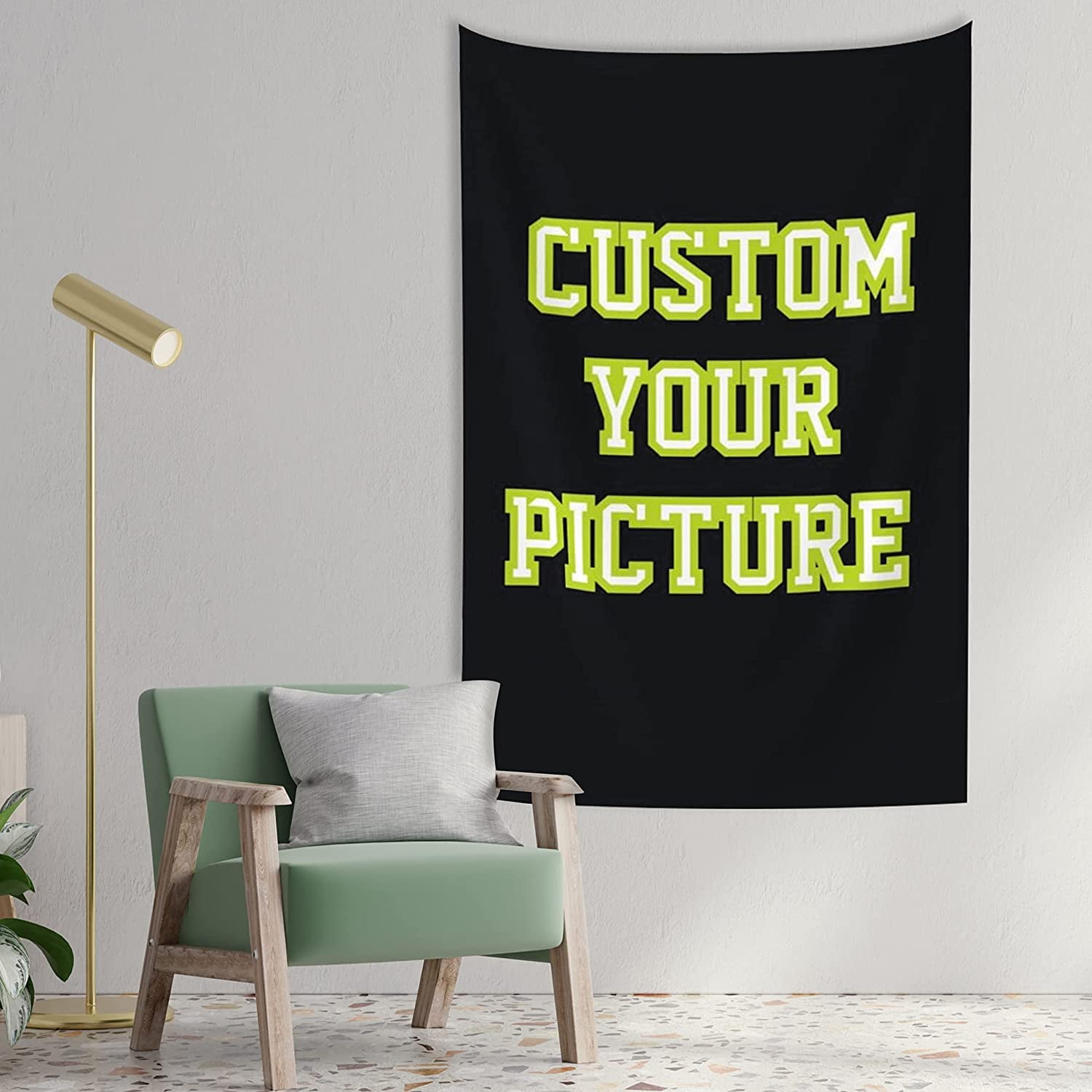 waicvis Tapestry Upload Images Personalized Wall Decor Backdrop Poster ...